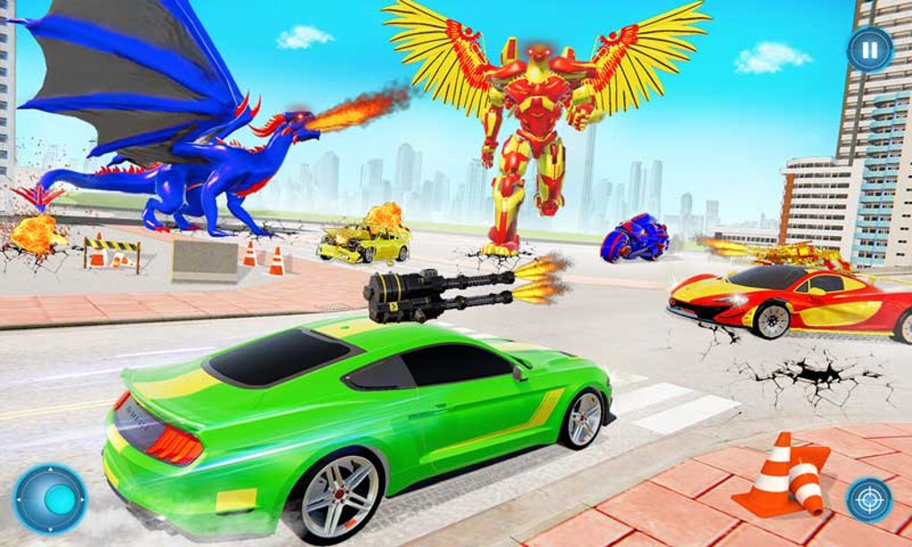 Flying Pigeon Robot Car Game APK para Android - Descargar