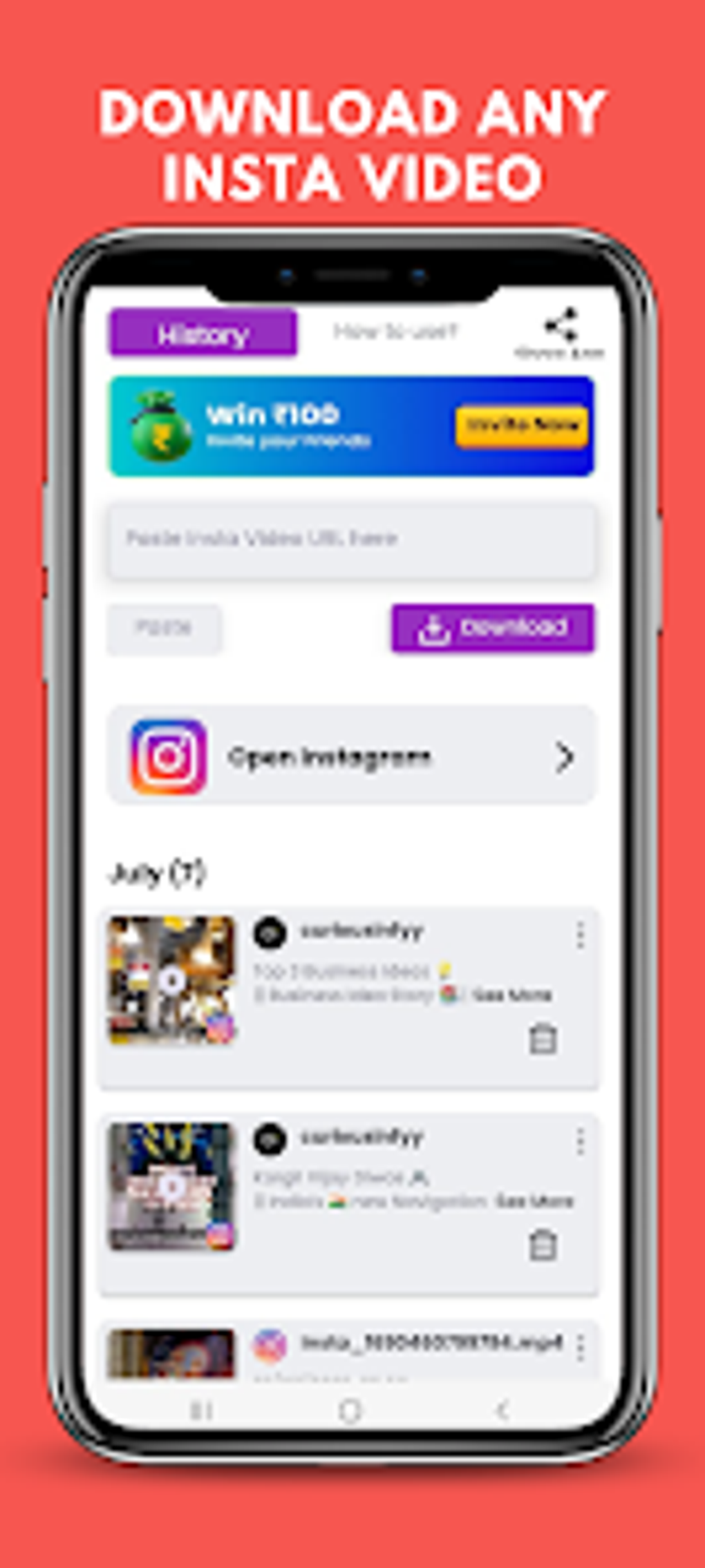 Video Downloader for Instagram para Android - Descargar