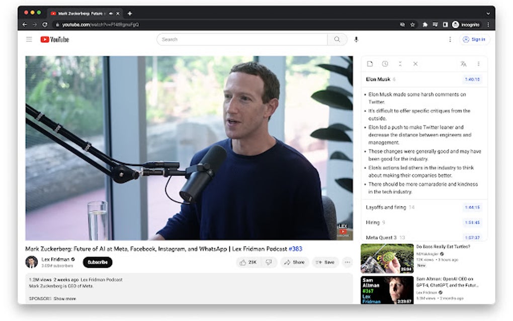 Better YouTube Summary Google Chrome 용 - 확장 프로그램 다운로드