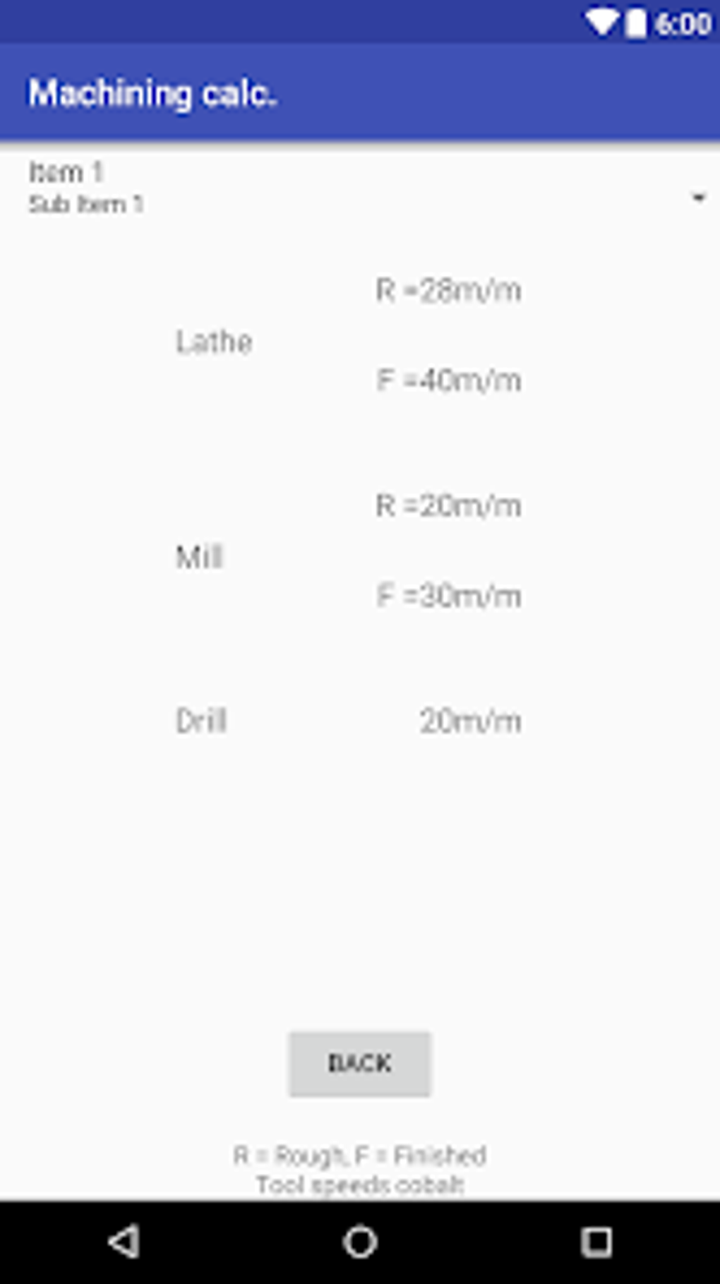 Machining Calculator für Android - Download