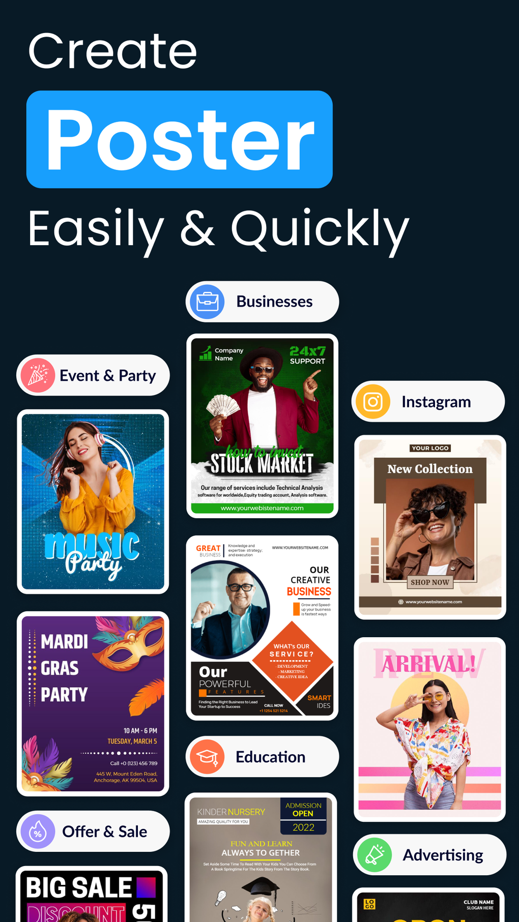 Poster Maker Flyer Maker para iPhone - Descargar