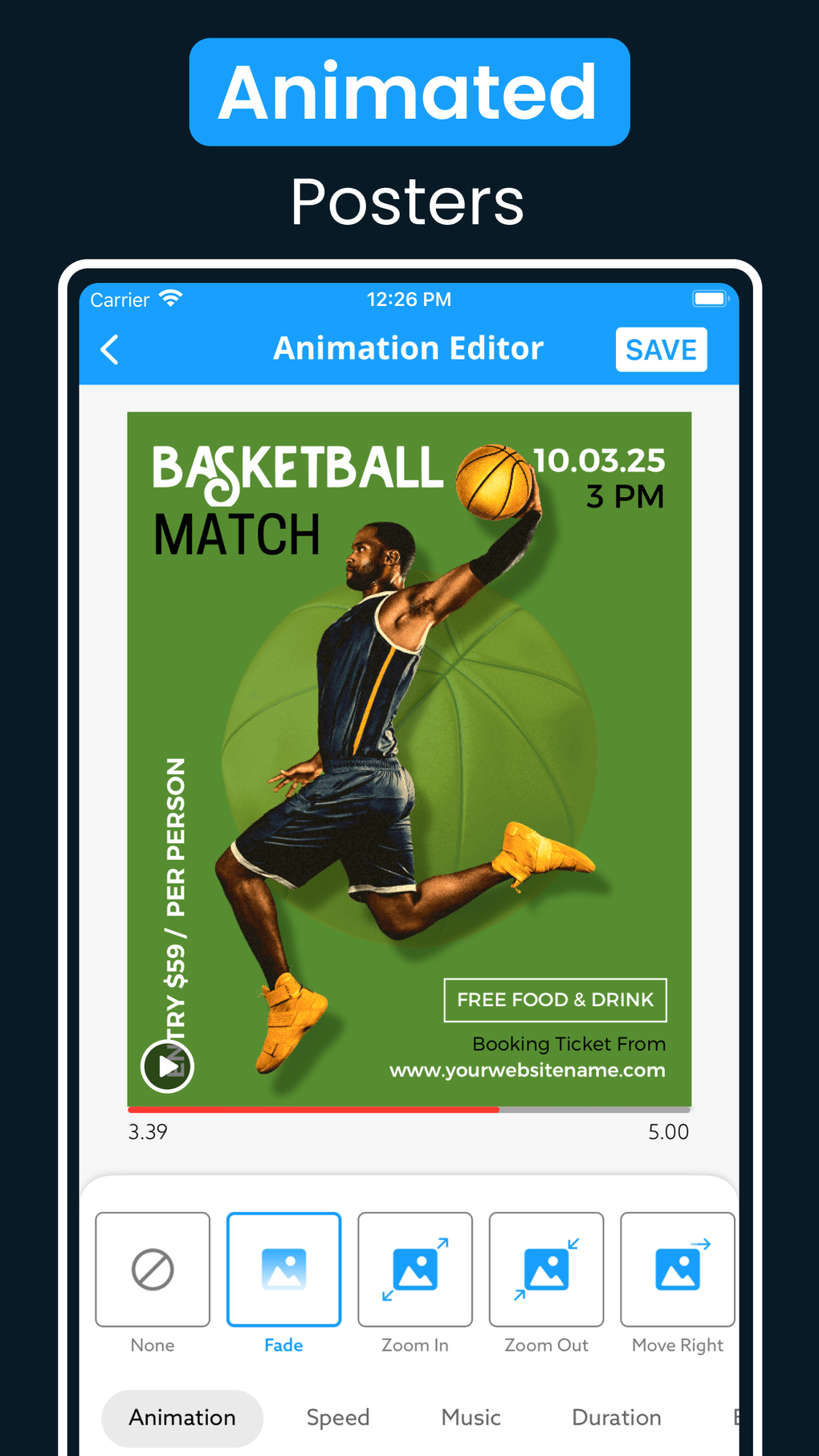 Poster Maker Flyer Maker para iPhone - Descargar