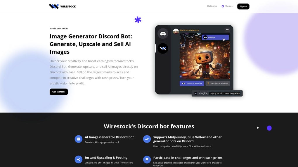 Wirestock Discord Bot pour Conception IA: revue, fonctionnalités et cas ...