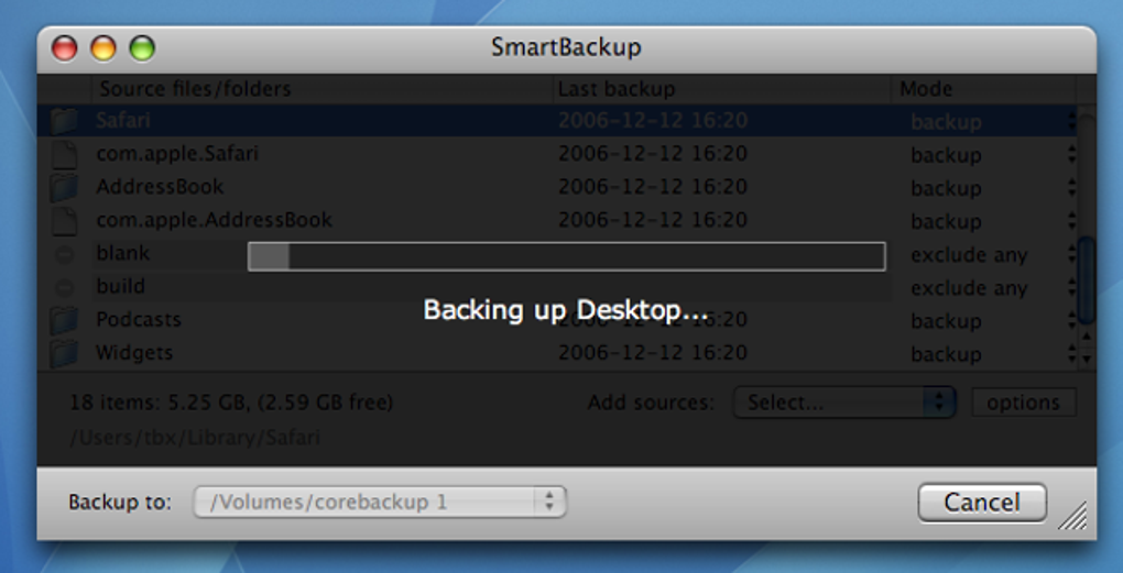 SmartBackup para Mac - Descargar