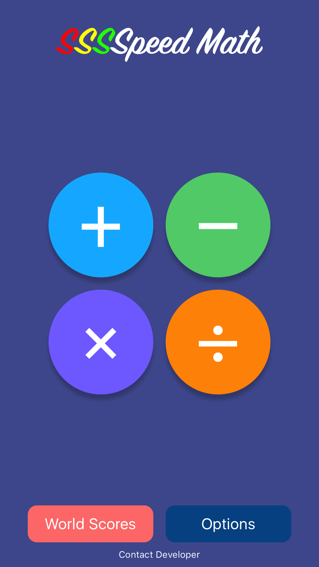 Speed Math for iPhone - Download