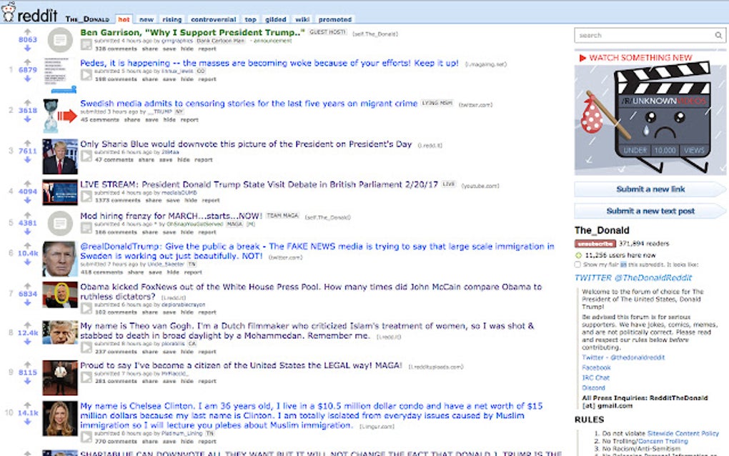 Down the Donald Google Chrome 용 - 확장 프로그램 다운로드