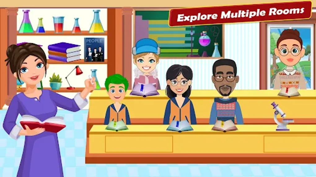Pretend Play Town School Life для Android — Скачать