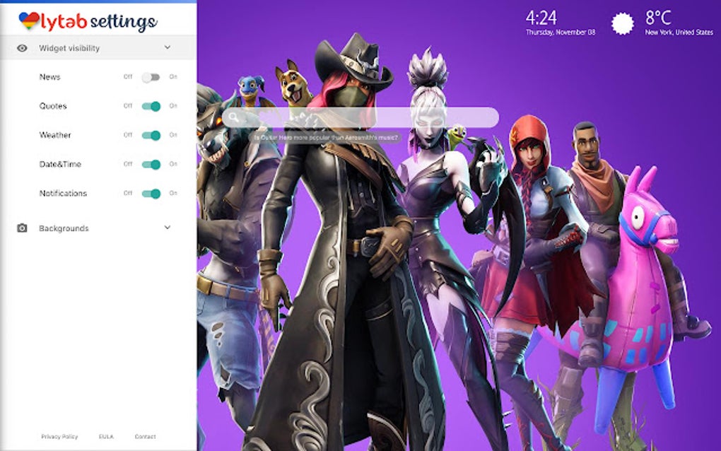 New Fortnite 7 Skins Themes New Tab for Google Chrome - Extension Download