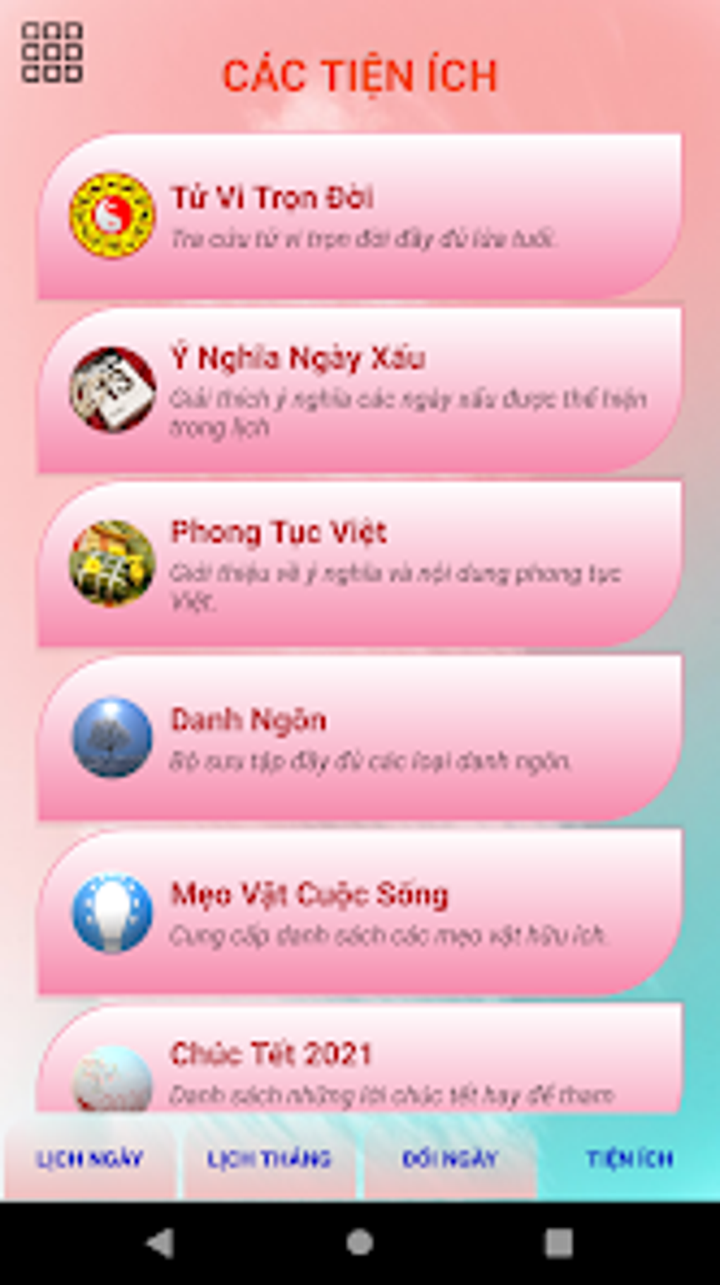 Lich Van Nien 2023 para Android - Descargar