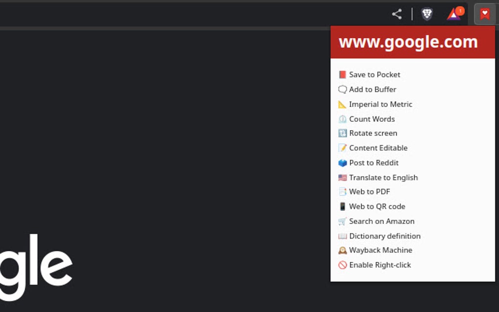 Useful Bookmarklets pour Google Chrome - Extension Télécharger