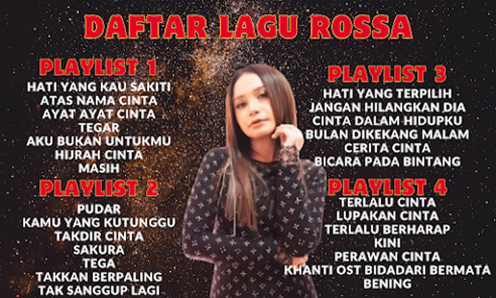 ROSSA Album Lengkap Offline pour Android - Télécharger