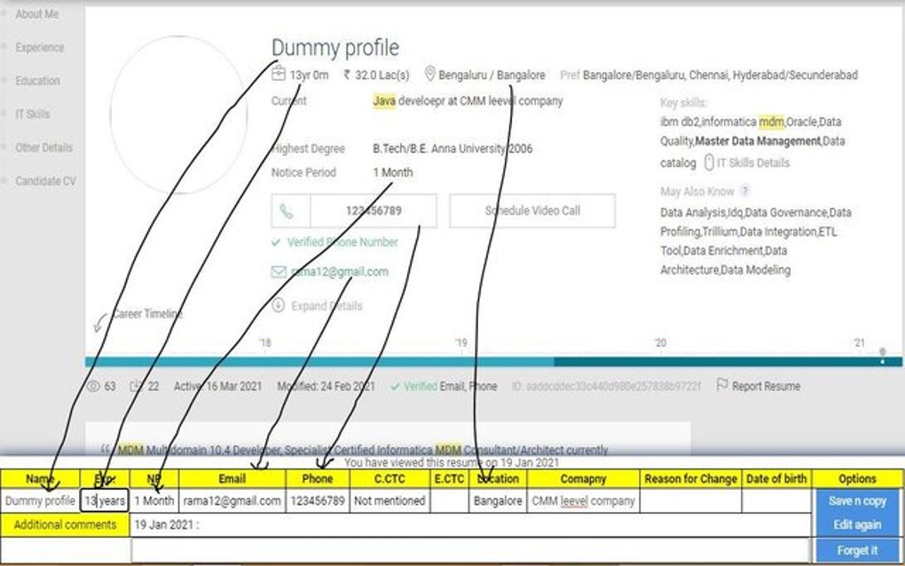Profile tracker - Naukri.com / Monster Google Chrome 용 - 확장 프로그램 다운로드