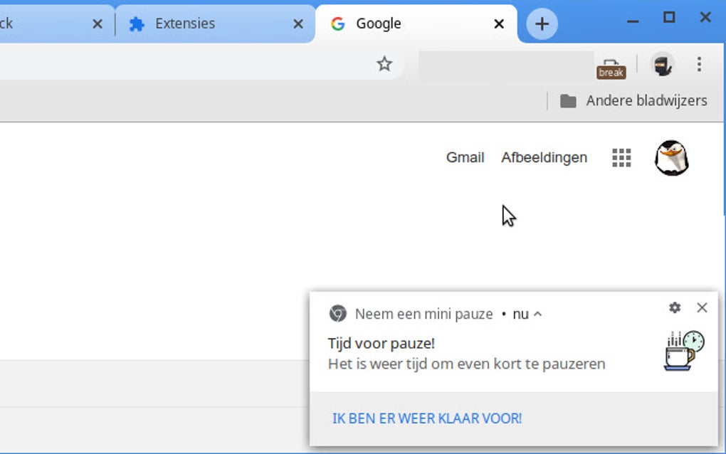 Mini Break para Google Chrome - Extensión Descargar