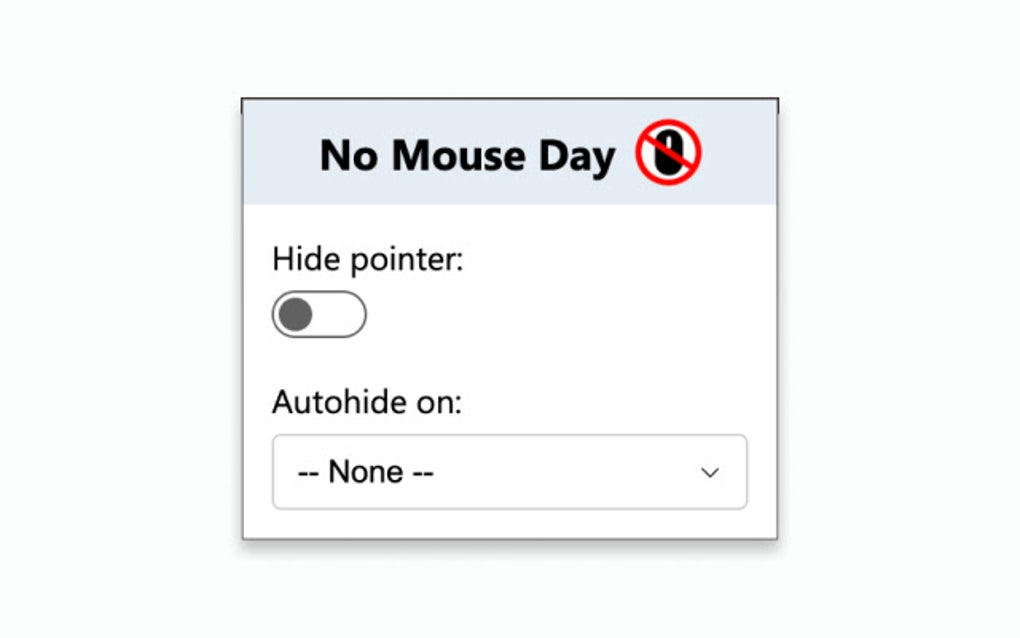 No Mouse Day for Google Chrome - Extension Download