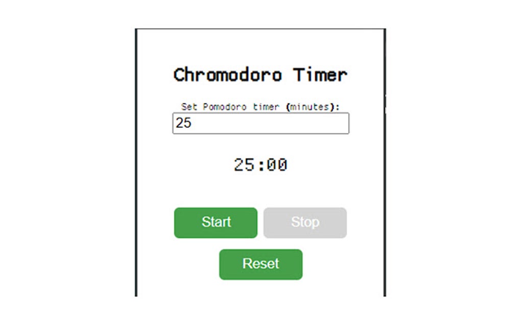 Pomodoro Timer para Google Chrome - Extensión Descargar
