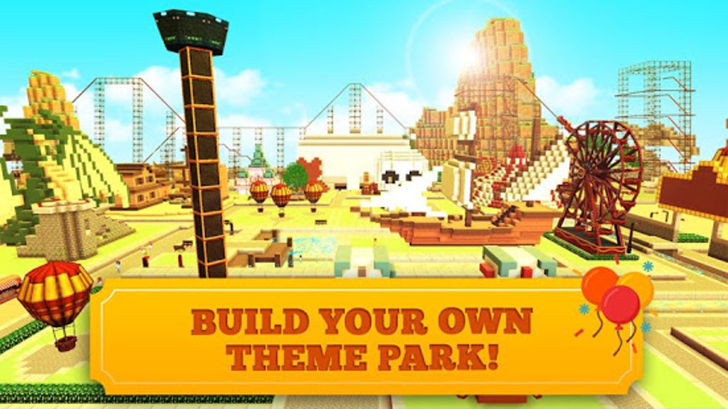 Roller Coaster Craft Blocky Building RCT Games APK for Android - Download
