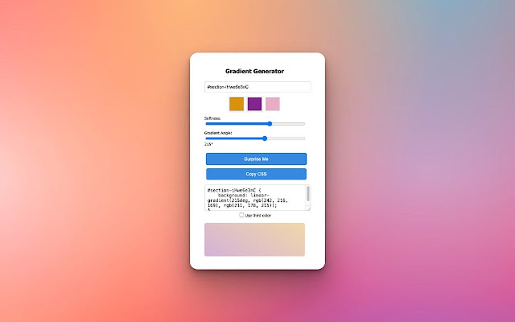 Gradient Background Generator for GHL Google Chrome için - Eklenti İndir