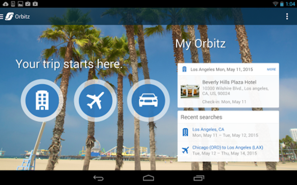Orbitz - Find Flights Hotel Travel Deals for Android - Download