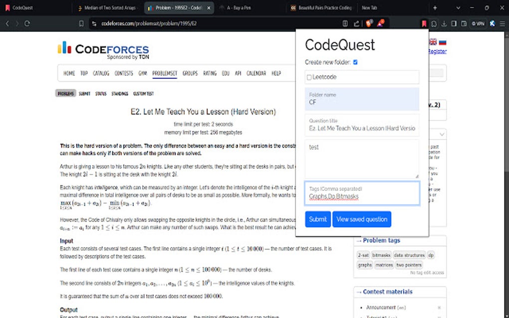 CodeQuest สำหรับ Google Chrome - ส่วนขยาย ดาวน์โหลด