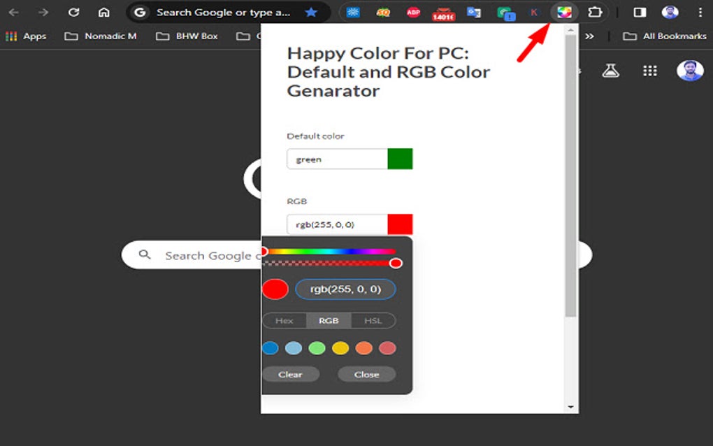 Happy color For PC para Google Chrome - Extensión Descargar