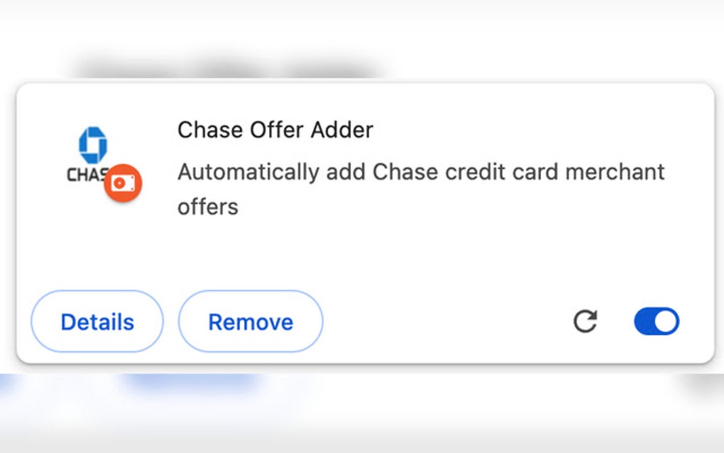 Chase Offer Adder for Google Chrome - Extension Download