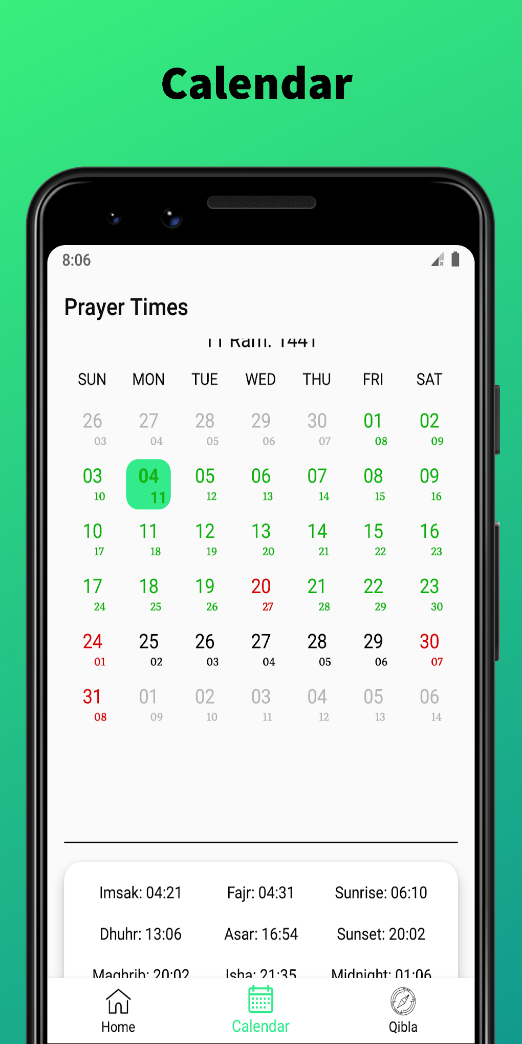 Prayer Times - Qibla Finder Athan Calendar for Android - Download