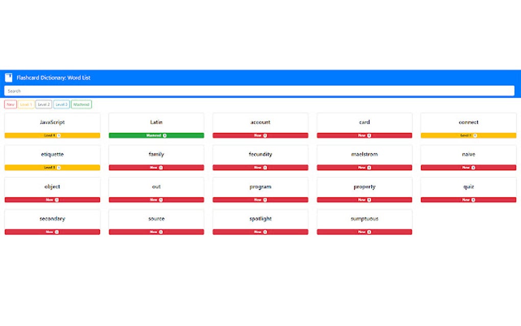 Flashcard Dictionary per Google Chrome - Estensione Download