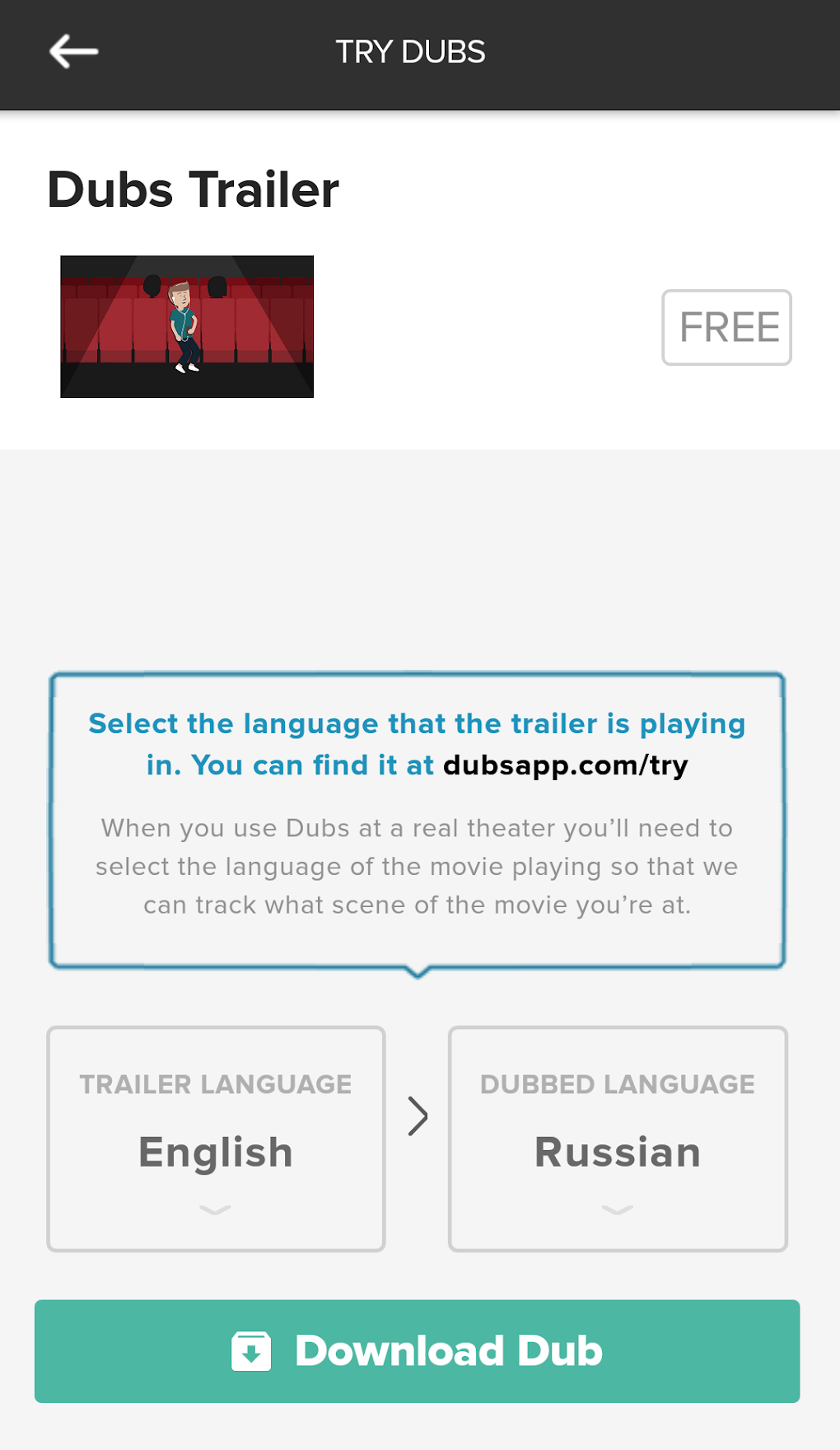 Dubs: Films in Your Language for Android - Download