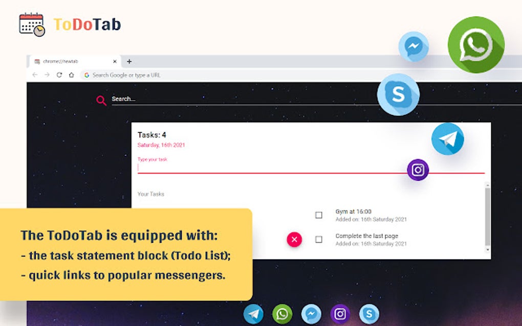 ToDoTab for Google Chrome - Extension Download