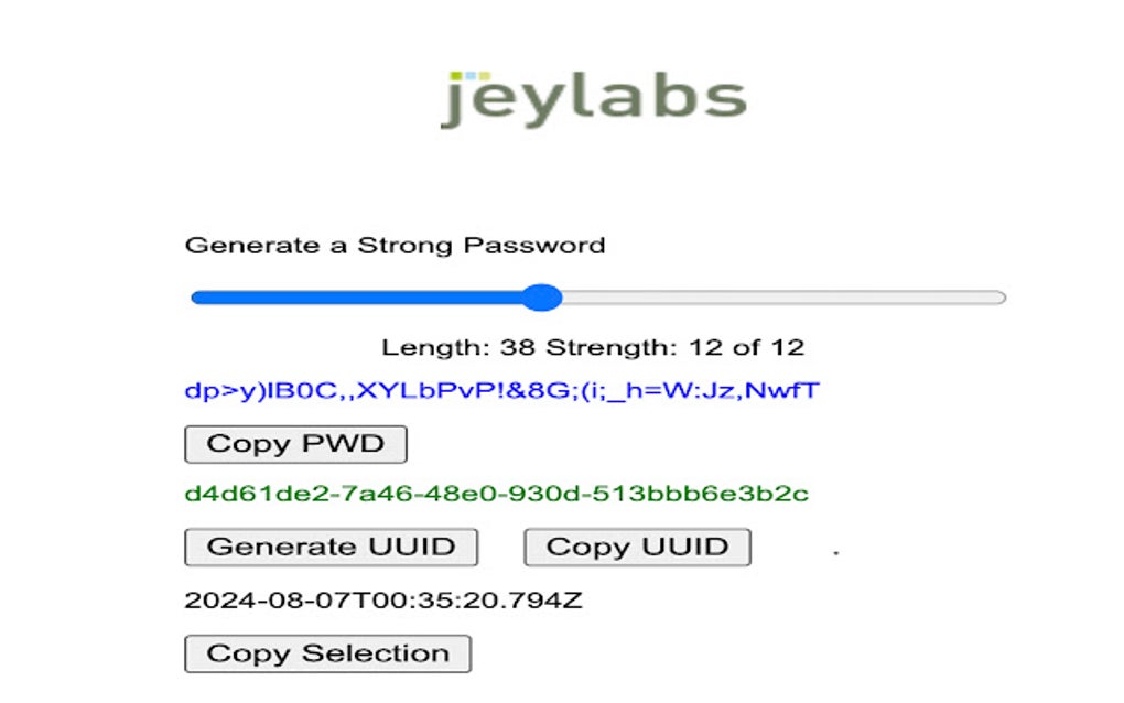 Pwd & Uuid Gen By Jeylabs For Google Chrome - Extension Download