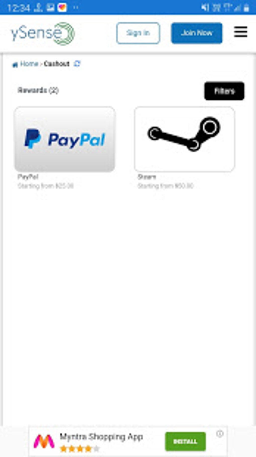 Clixsense PTC Ysense para Android - Descargar