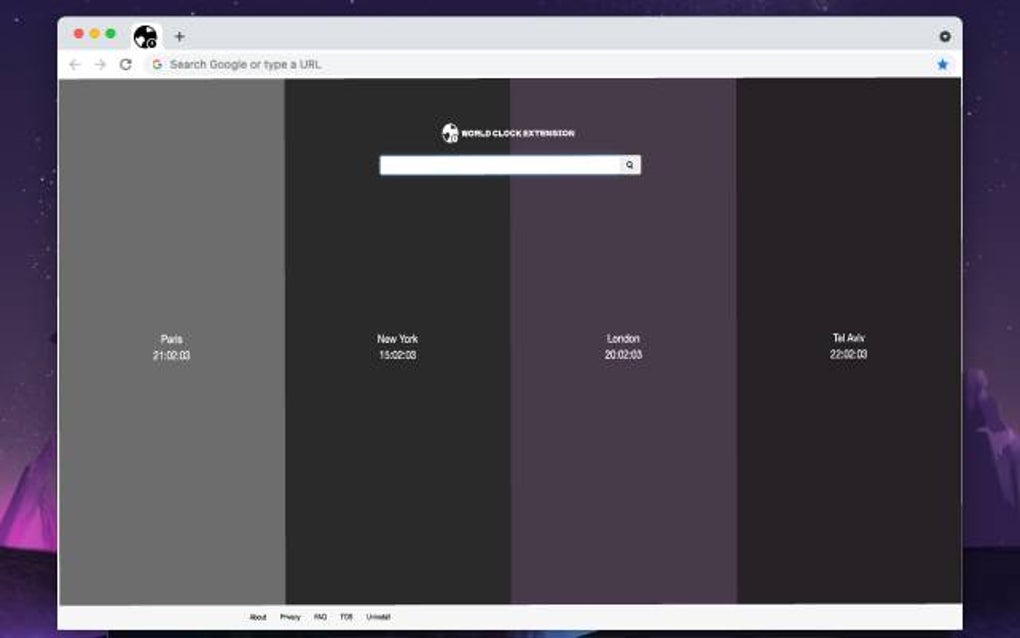 World Clock Extension for Google Chrome - Extension Download