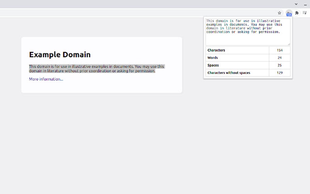 Character Counter for Google Chrome - Extension Download