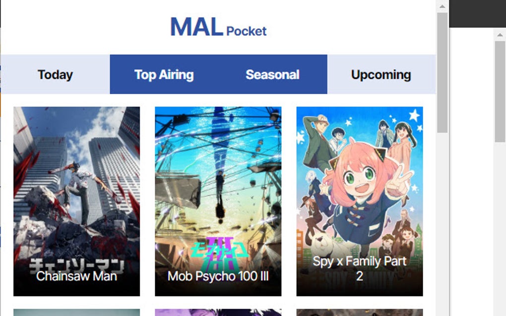MAL Pocket for Google Chrome - Extension Download