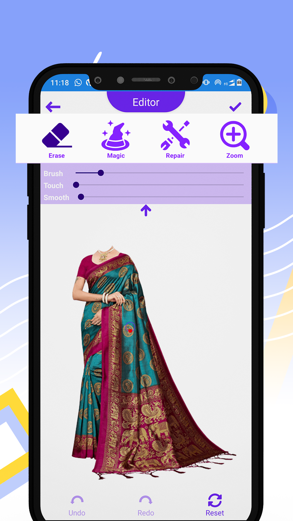 Classic Women Saree Photo Suit for Android - Download
