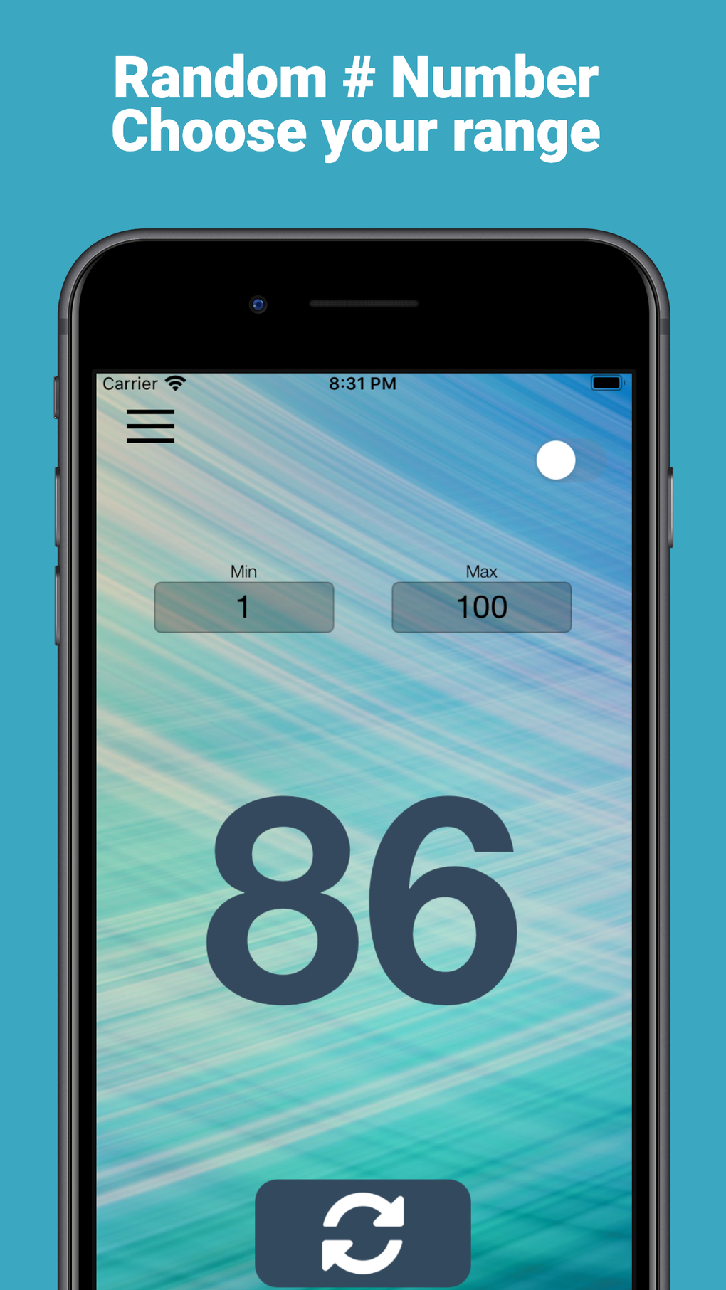 Random Number Generator pour iPhone - Télécharger
