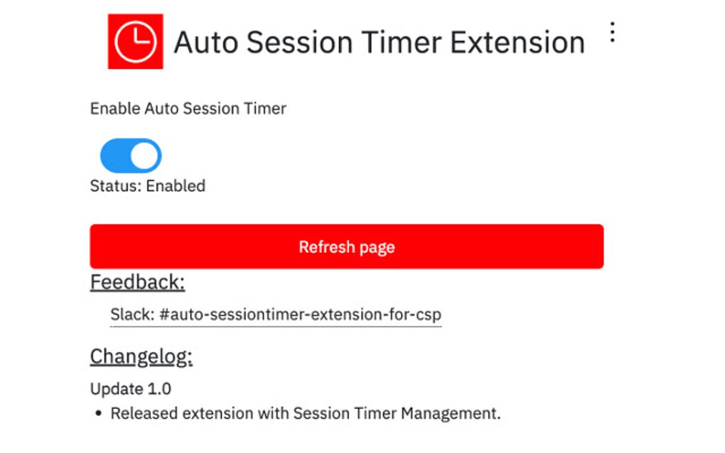 Auto Session Timer Google Chrome 용 - 확장 프로그램 다운로드