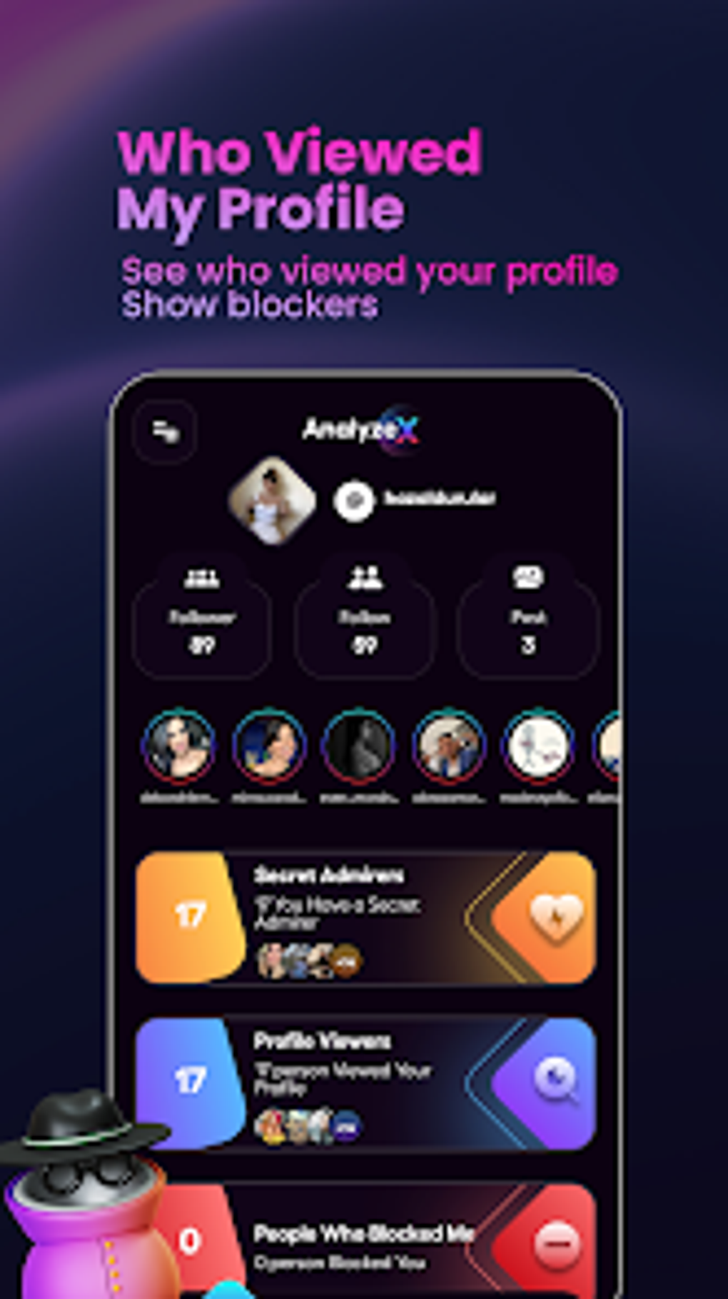 Android 용 InAnalyze - See Profile - 다운로드