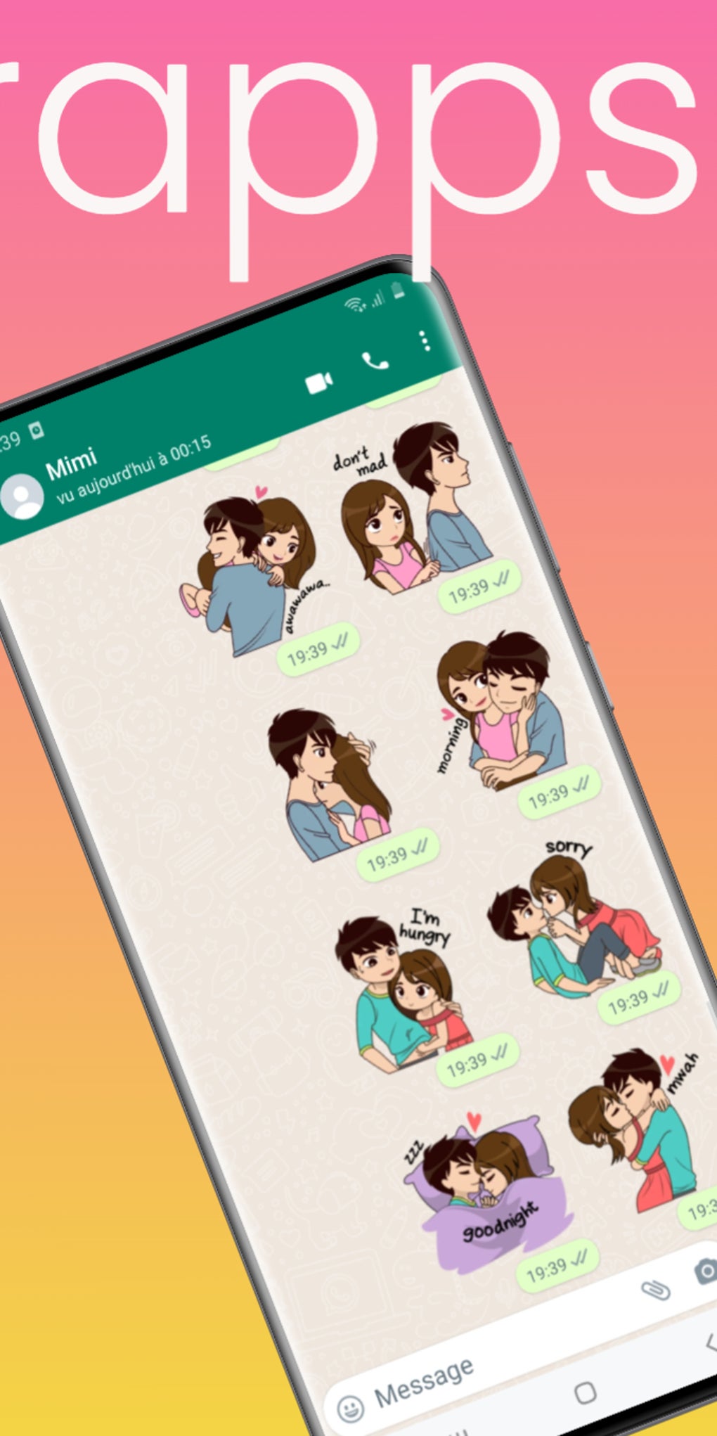 Love stickers wastickerapps per Android - Download