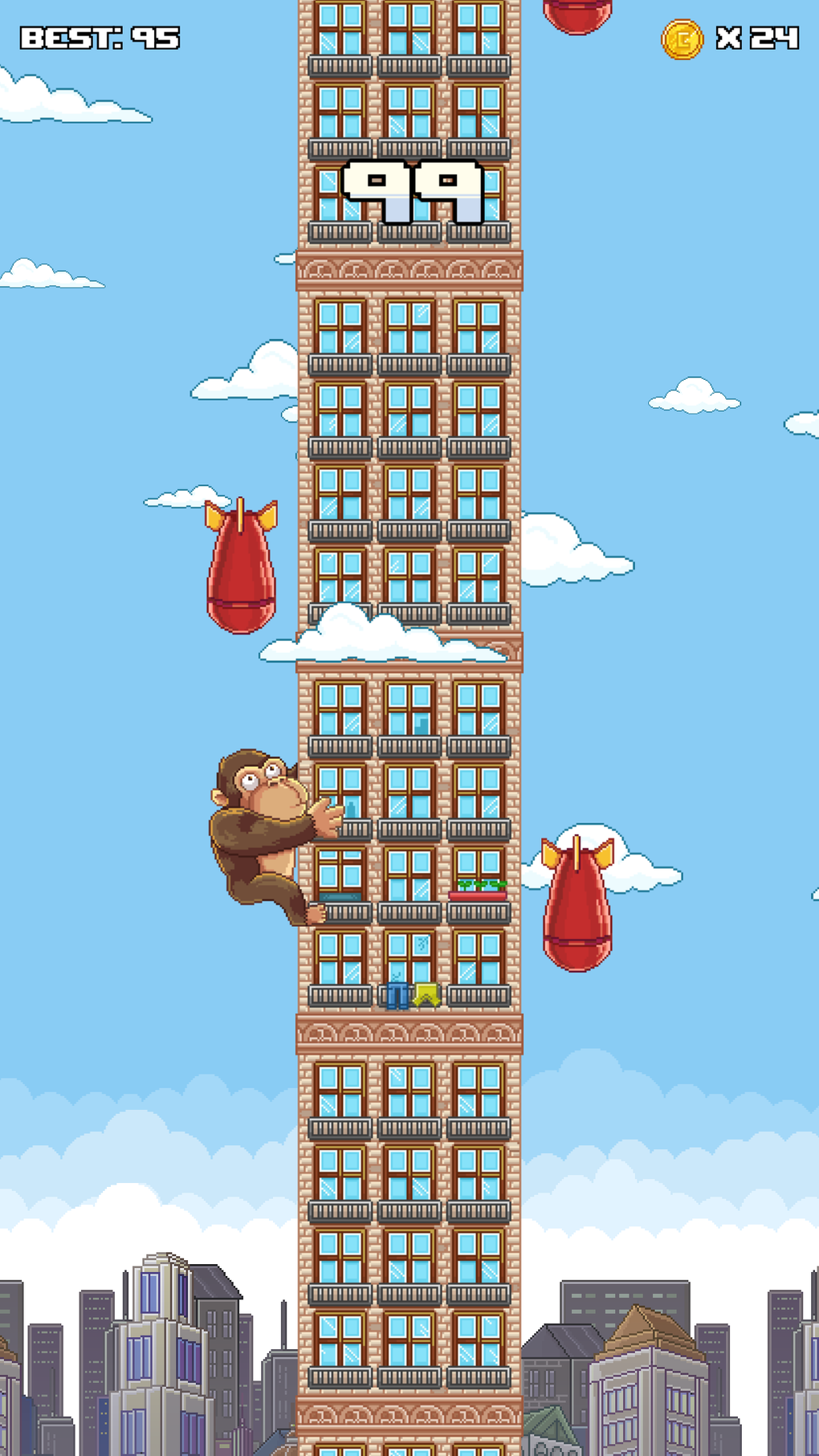 Super Kong Climb - Endless Pixel Arcade Climbing Game para iPhone ...