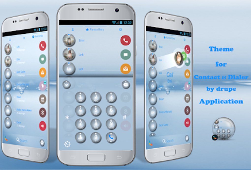 Theme Dialer Drops of Water for Android - Download