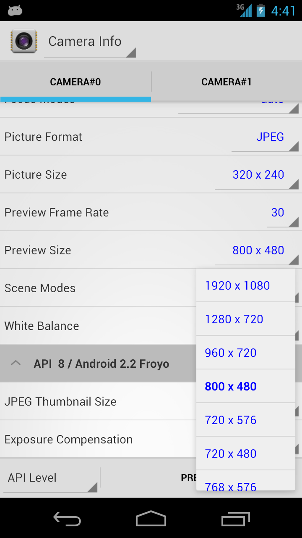 Android için Camera Info APK - İndir