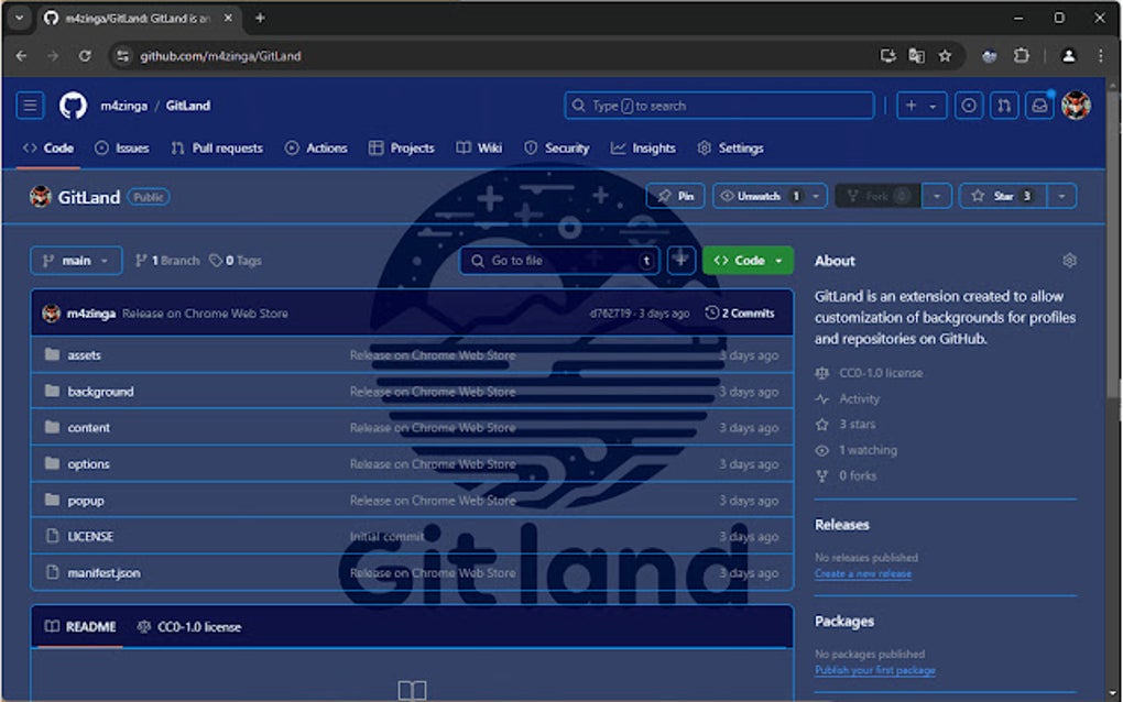 GitLand for Google Chrome - Extension Download