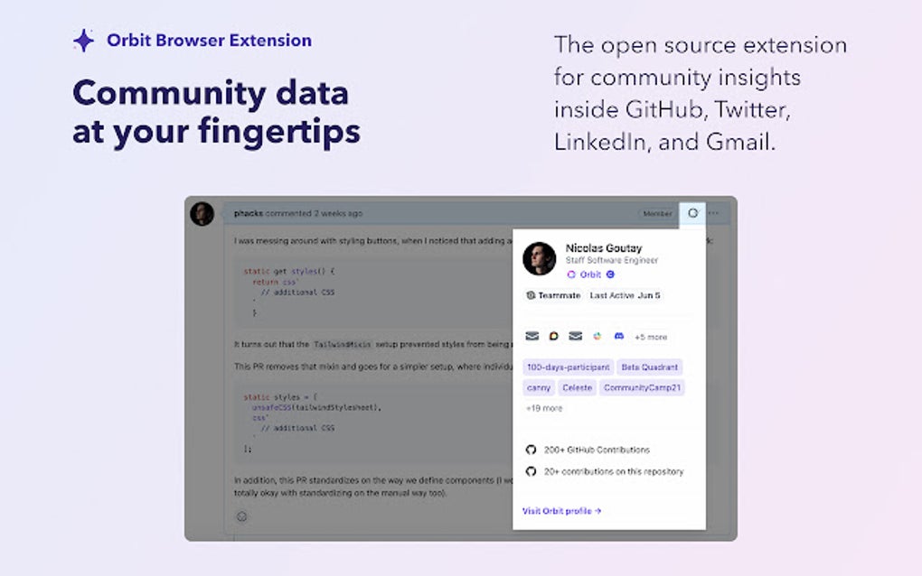 Orbit Google Chrome 용 - 확장 프로그램 다운로드