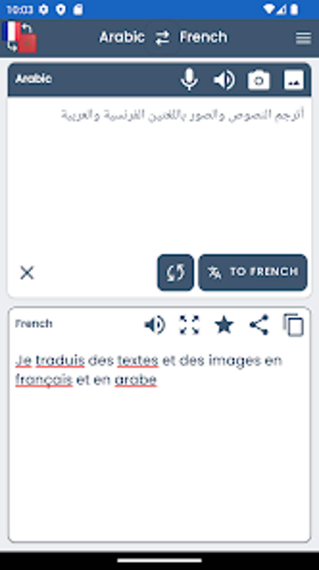 Arabic French Translator per Android - Download