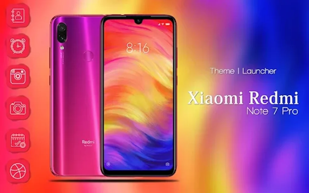 Xiaomi Redmi Note 7 Pro Theme สำหรับ Android - ดาวน์โหลด