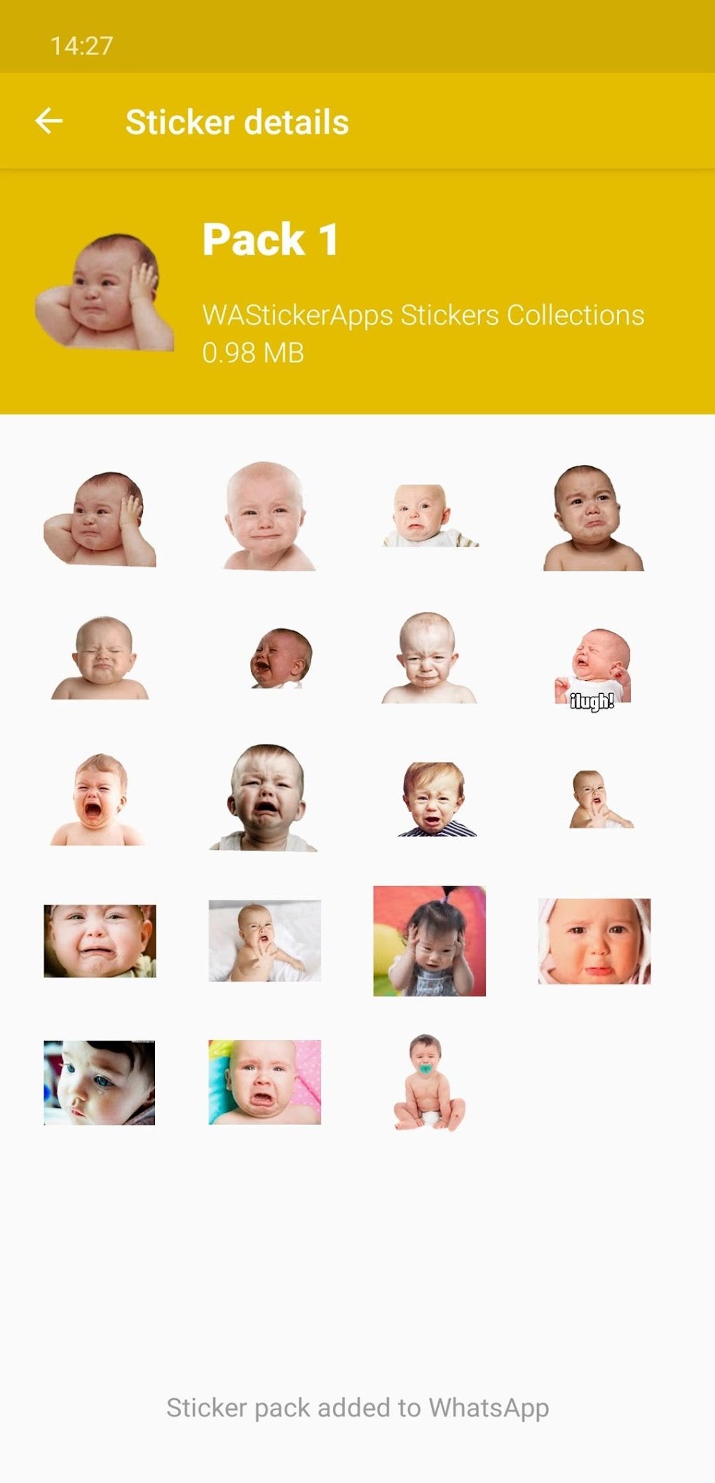 Baby Memes Stickers WASticker para Android - Descargar