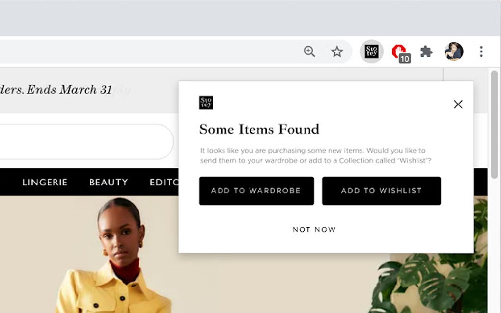 Storey - Instant Digital Wardrobe para Google Chrome - Extensión Descargar
