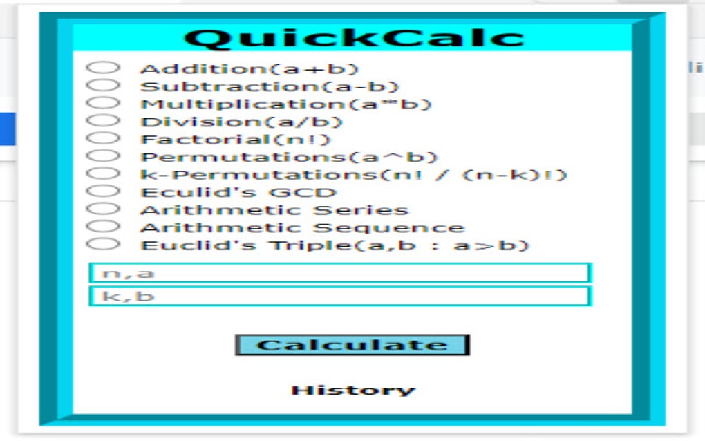 QuickCalc for Google Chrome - Extension Download