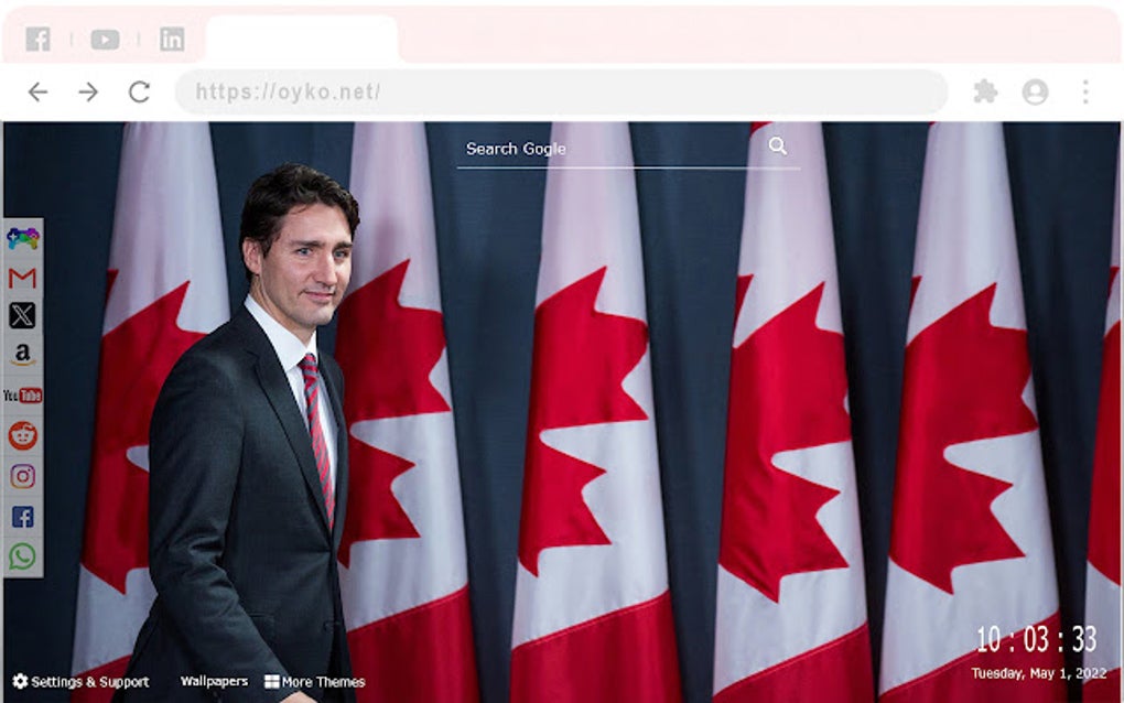 Justin Trudeau New Tab Backgrounds for Google Chrome - Extension Download